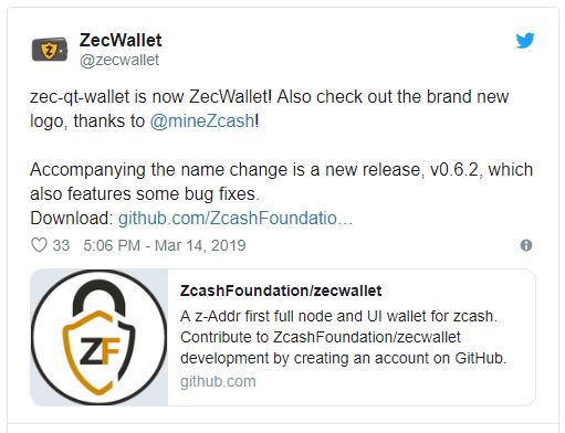 ZecWallet: New Name and Rapid Progress - Z.Cash